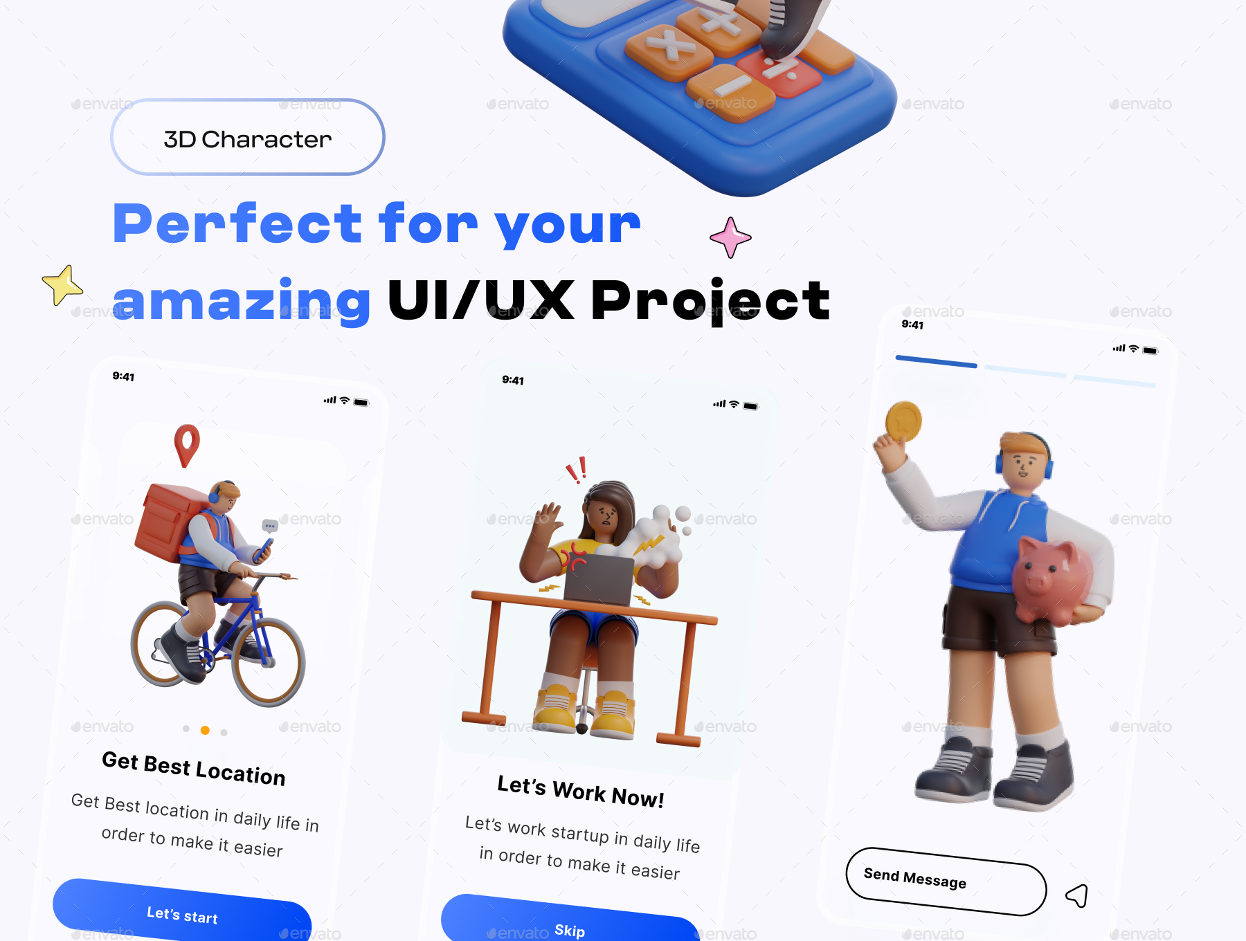 Maru 3D Characters, Graphics | GraphicRiver